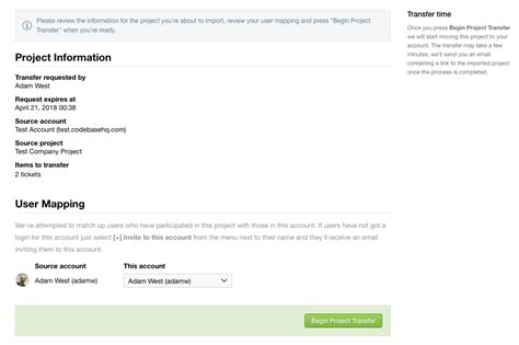 How Do I Transfer A Project Projects — Codebase