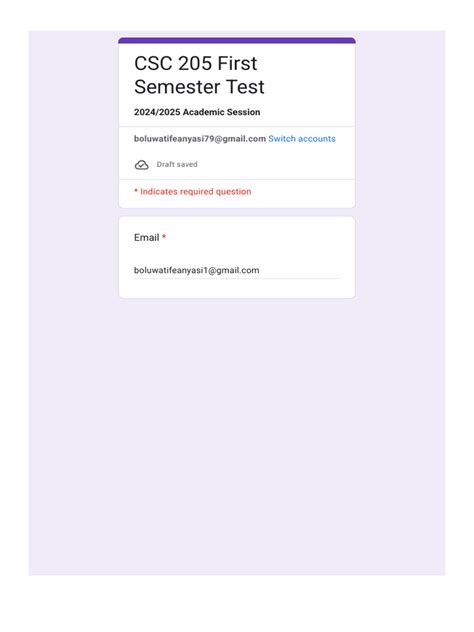 Csc 205 First Semester Test Pdf Scheduling Computing Computer Programming