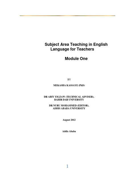 english language teaching methods i module i pdf english as a