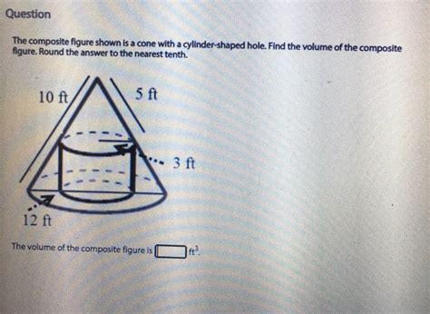 Answered The Composite Figure Shown Is A Cone… Bartleby