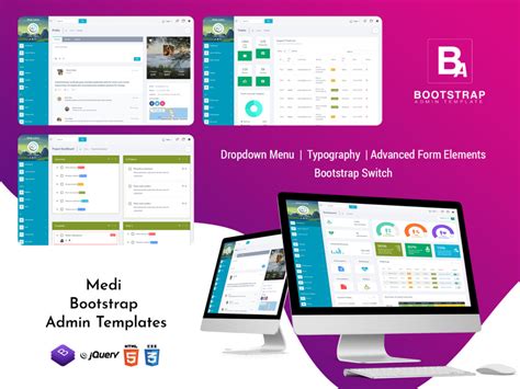 Medi Bootstrap Admin Templates 14 Bootstrap Admin Template