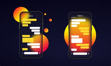 유리 형태주의 스타일 전화 아이콘입니다 채팅 창입니다 메시지 대화 개념 투명 유리 플레이트 세트와 현실적인 유리 모피 효과 벡터 일러스트레이션 3차원 형태에 대한 스톡 벡터