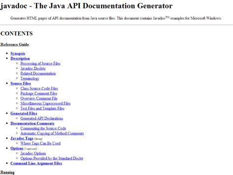 Javadoc Java Api Documentation Generator Jonathon Hellmann