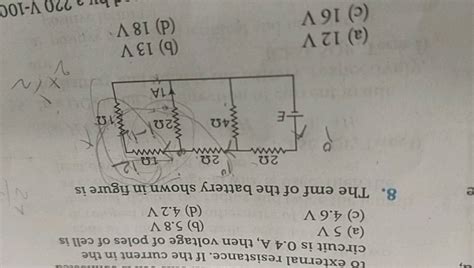 The Emf Of The Battery Shown In Figure Is Filo