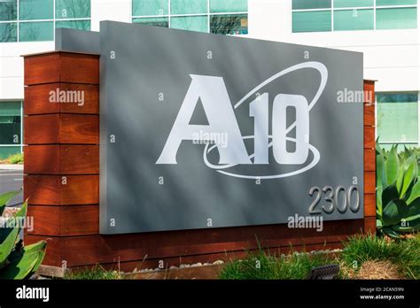 A10 Networks Logo At Company Headquarters A10 Networks Is A US Public