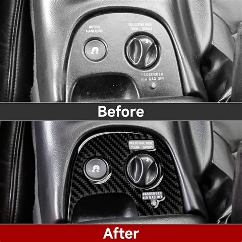1997 2004 Corvette C5 Carbon Fiber Traction Control Bezels Overlay Southern Car Parts