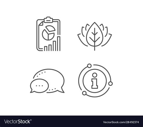 Report Line Icon Column Graph Pie Chart Sign Vector Image