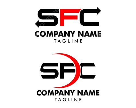 Collection Of Sfc Logo Template Designs With Stylish Initial Letters Vector Creative Style