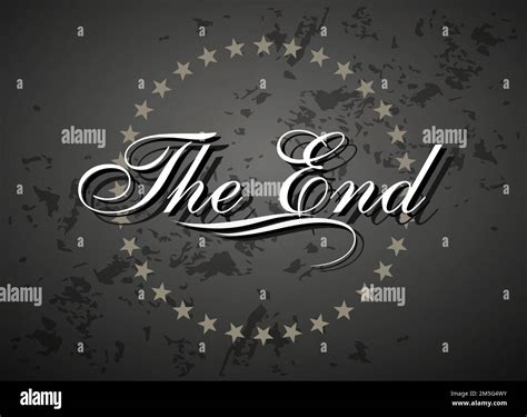 Movie Ending Vector Screen Stock Vector Image And Art Alamy