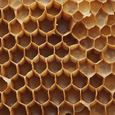 Honeycomb Structure Showcasing Intricate Design Of Hexagonal Cells During Daylight Ai Generated