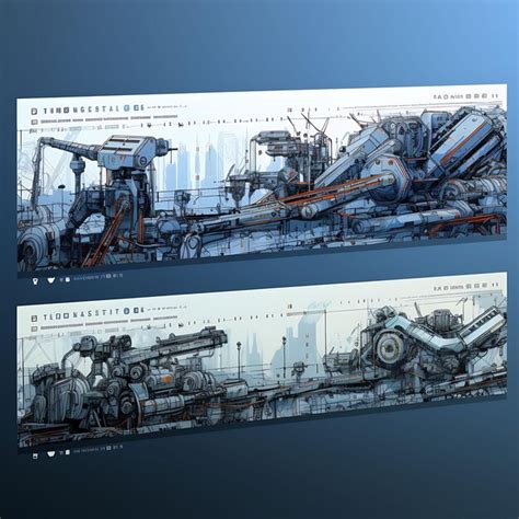 Premium Ai Image Set Of Robotics Automation Tech Banner Ads Robotic