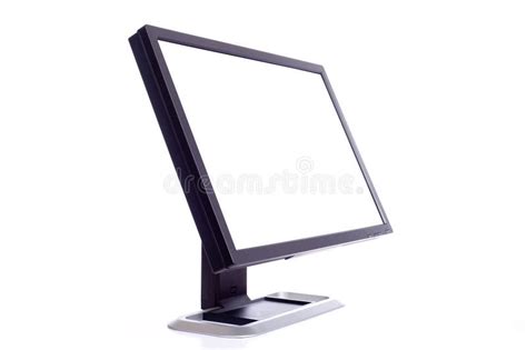Computer Screen On White Stock Photo Image Of Blank Technology 5114312