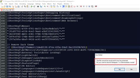 德瑞克：sql Server 學習筆記 Ssms Dark Theme