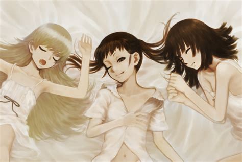 Oshino Shinobu Sengoku Nadeko And Hachikuji Mayoi Monogatari And 1