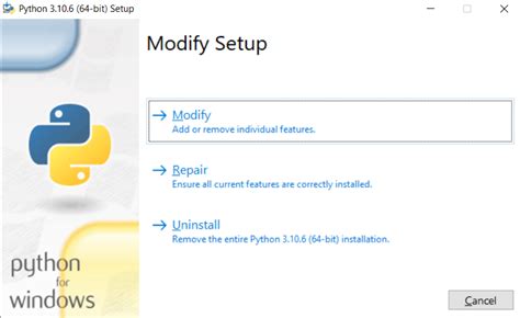 Installation Unable To Uninstall Python 311 On Windows 11 Error