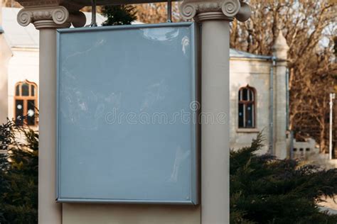 Realistic Screen Mock Up With Highlights For Mounting Advertisement Text Signage Graphics Stock
