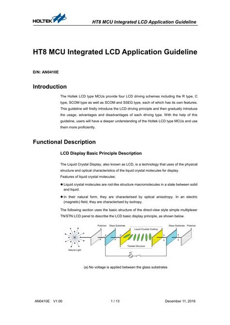 pdf ht8 mcu integrated lcd application guideline · ht8