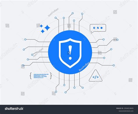 Ai Cybersecurity Risks Machine Learning Vulnerabilities Stock Vector