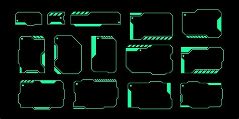 Futuristic Interface Ui Elements Holographic Hud User Interface