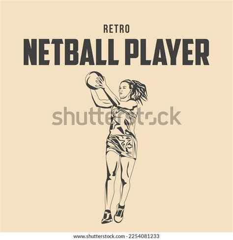 Retro Netball Girl Over Royalty Free Licensable Stock Illustrations Drawings Shutterstock