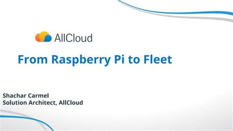 Iot From Raspberry Pi To Feet Ppt