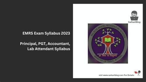 Emrs Exam Syllabus 2023