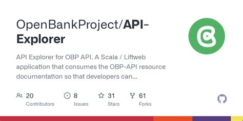 GitHub OpenBankProject API Explorer API Explorer For OBP API A Scala Liftweb Application