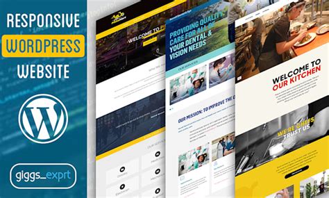 Create A Responsive Wordpress Website From Scratch By Giggsexprt Fiverr