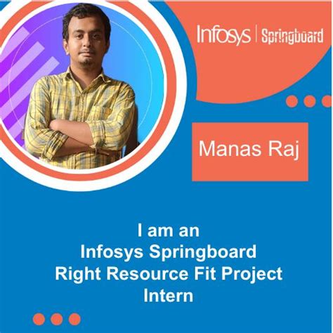 manas raj on linkedin internship infosys batch1 learning growth technology opportunity…