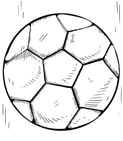 Dibujos de Pelota de Fútbol para Colorear para Colorear Pintar e