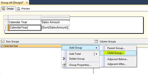 uma s blog introduction to group for tablix matrix and table