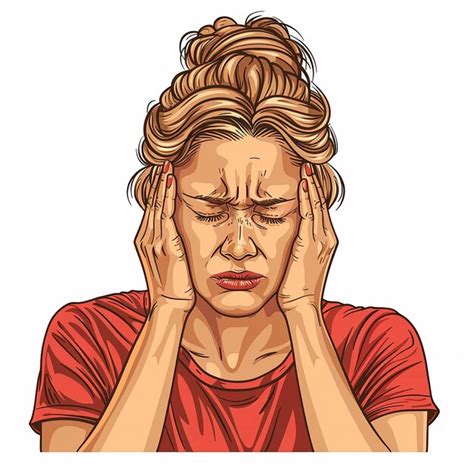 Migraine Vector Icon Isolated On White Background Premium Ai