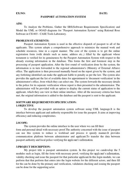 Passport Automation System Pdf Verification And Validation