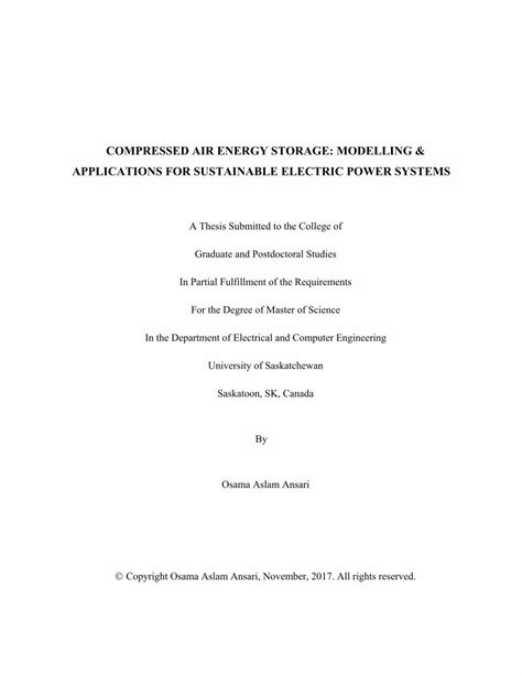 Pdf Compressed Air Energy Storage Modelling And … Dokumen Tips