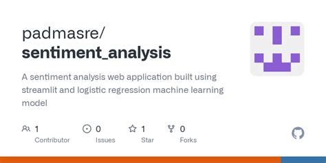 Github Padmasre Sentiment Analysis A Sentiment Analysis Web Application Built Using Streamlit