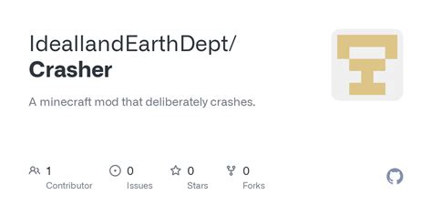 GitHub IdeallandEarthDept Crasher A Minecraft Mod That Deliberately Crashes