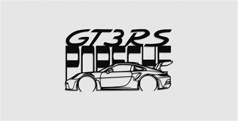 Archivo Stl Porsche 911 992 Gt3 Rs 2023 Con Texto 🎨 ・diseño Para