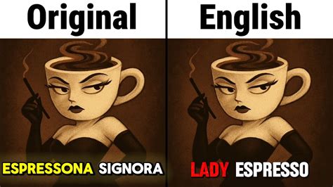 Espressona Signora Original Vs English Translation Youtube