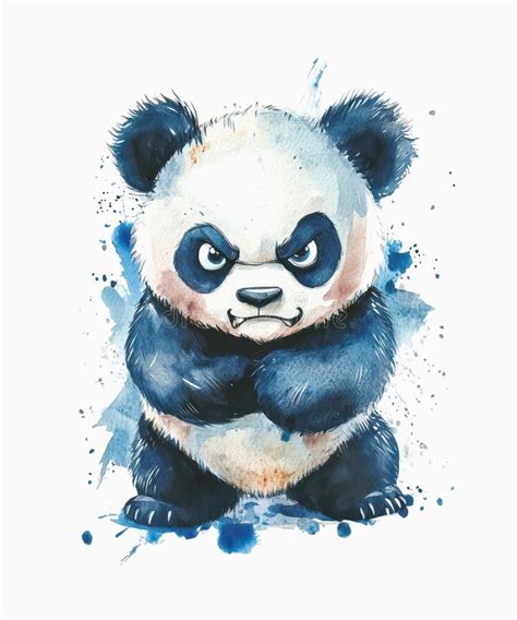 Evil Panda Drawing Panda Head Panda Bear Evil Sticker Spreadshirt