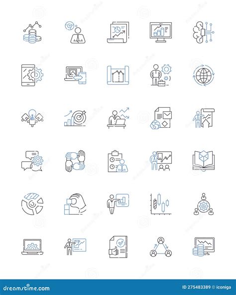 Cybersecurity Line Icons Collection Encryption Firewall Malware