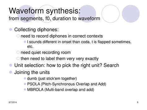 PPT Speech Processing Text To Speech Synthesis PowerPoint Presentation ID