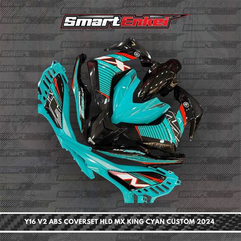 Hld Y16 V2 Abs Coverset Mx King Cyan Custom 2024 Hld Shopee Malaysia