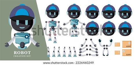 Robots Creation Kit Vector Set Design Stock Vector Royalty Free 2226460249 Shutterstock