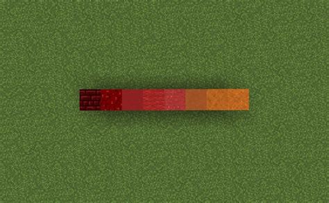 Minecraft Gradients Deep Red To Burnt Orange