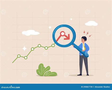 Down Turn Or Economic Recession Concept Stock Market Or Cryptocurrency