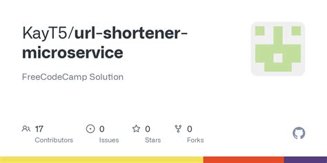 Github Kayt5url Shortener Microservice Freecodecamp Solution