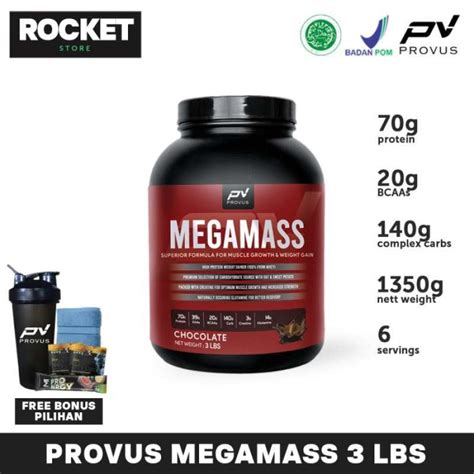 Promo Provus Megamass 3 Lbs 135 Kg Mass Gainer Mega Mass Susu