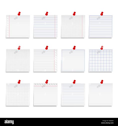 Paper Note With Push Pins Stock Photo Alamy