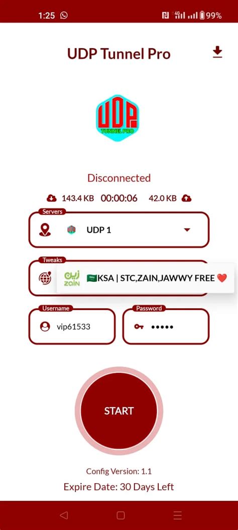 تنزيل Udp Tunnel Apk لاندرويد