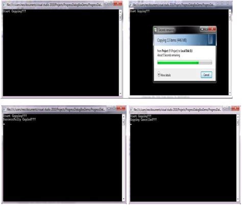 How To Display A Progress Dialog Box For Copying File Using C